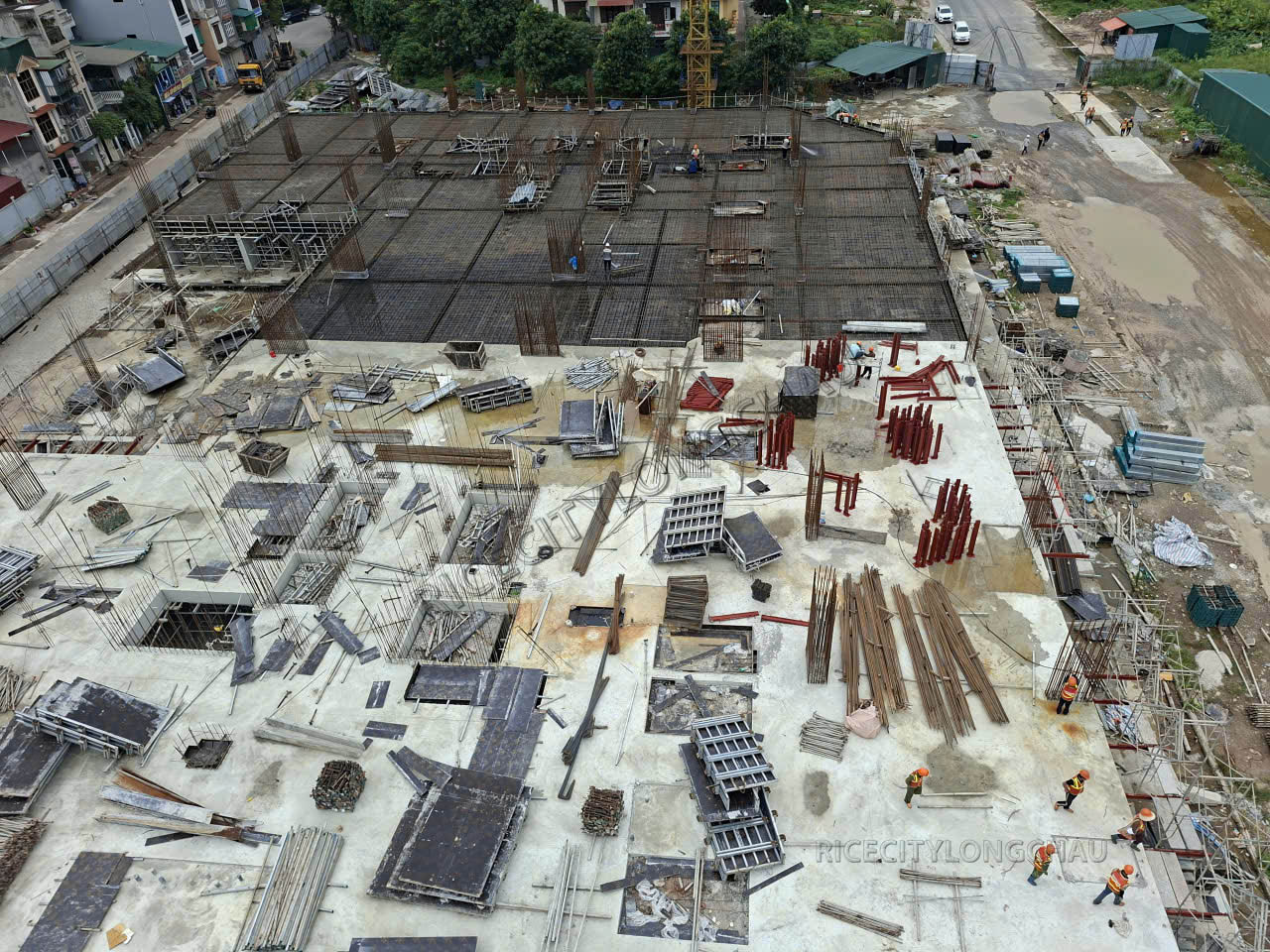 Cập nhật tiến độ xây dựng tòa nhà CT1-NOXH và Hạ tầng ngày 25/10/2025